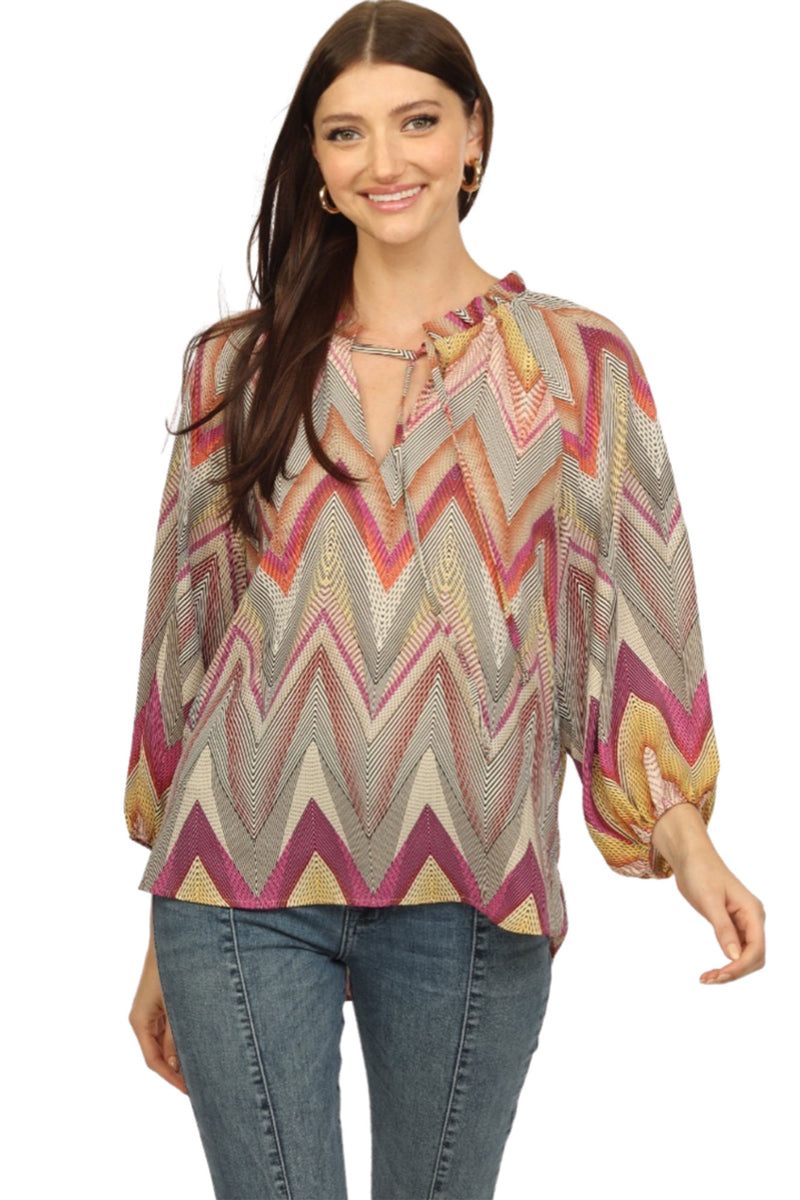 Veronica M- Split Neck Blouse – ENAZ